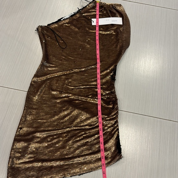IRO | Dresses | Iro Nwt Gold One Shoulder Dress With Flaws Missing ...